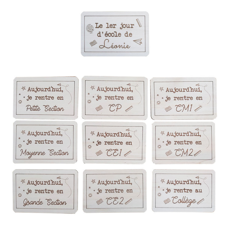 10 cartes étapes - Rentrée classe
