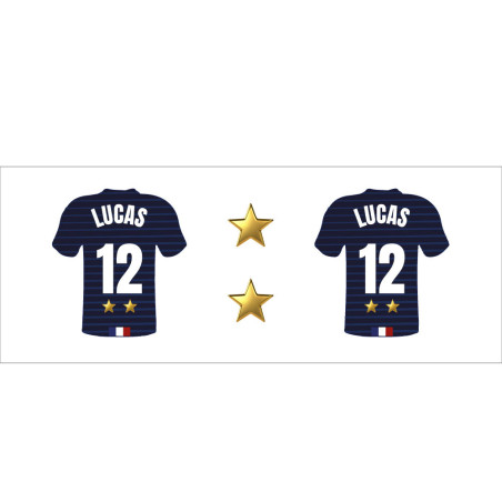 Mug - Maillot de Football Équipe de France personnalisé