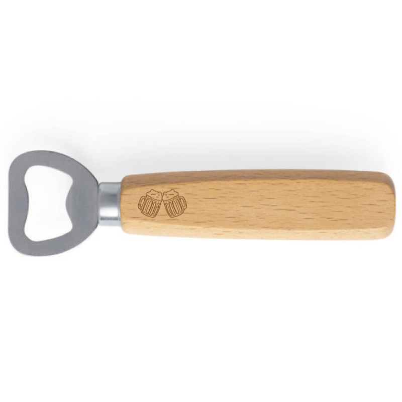 Décapsuleur métal et bois - Chopes Bière