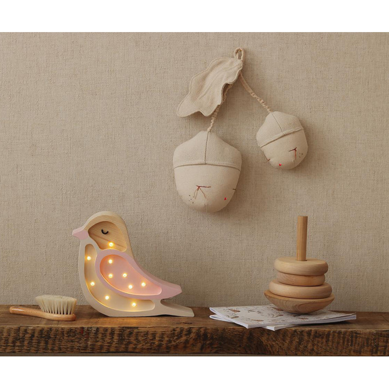 Lampe veilleuse en bois - Oiseau - Little Lights