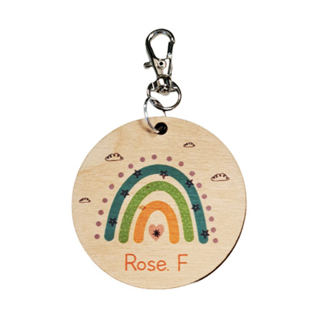 Etiquettes enfant personnalisées en bois