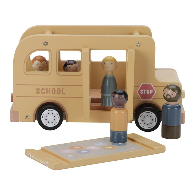 Bus scolaire et ses personnages - Little Dutch