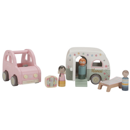 Voiture caravane et ses personnages - Little Dutch
