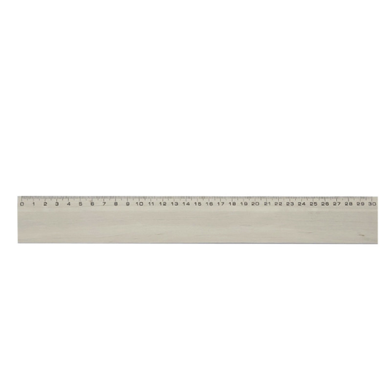 Règle graduée en bois - 30 cm