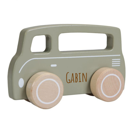 Voiture rose en bois Little dutch à personnaliser